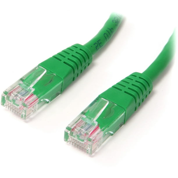 StarTech.com 10 ft Green Molded Cat5e UTP Patch Cable - Walmart ...