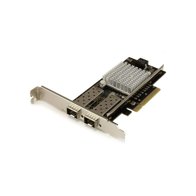 StarTech.com 10G Network Card, 2x 10G Open SFP+ Multimode LC Fiber ...