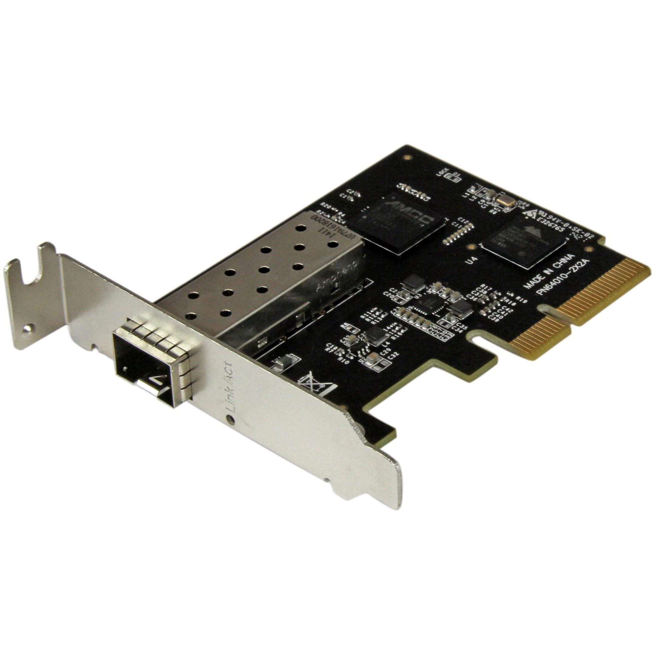 StarTech.com PCI Express 10 Gigabit Ethernet Fiber Network Card w/ Open SFP+, PCIe x4 10Gb NIC ...