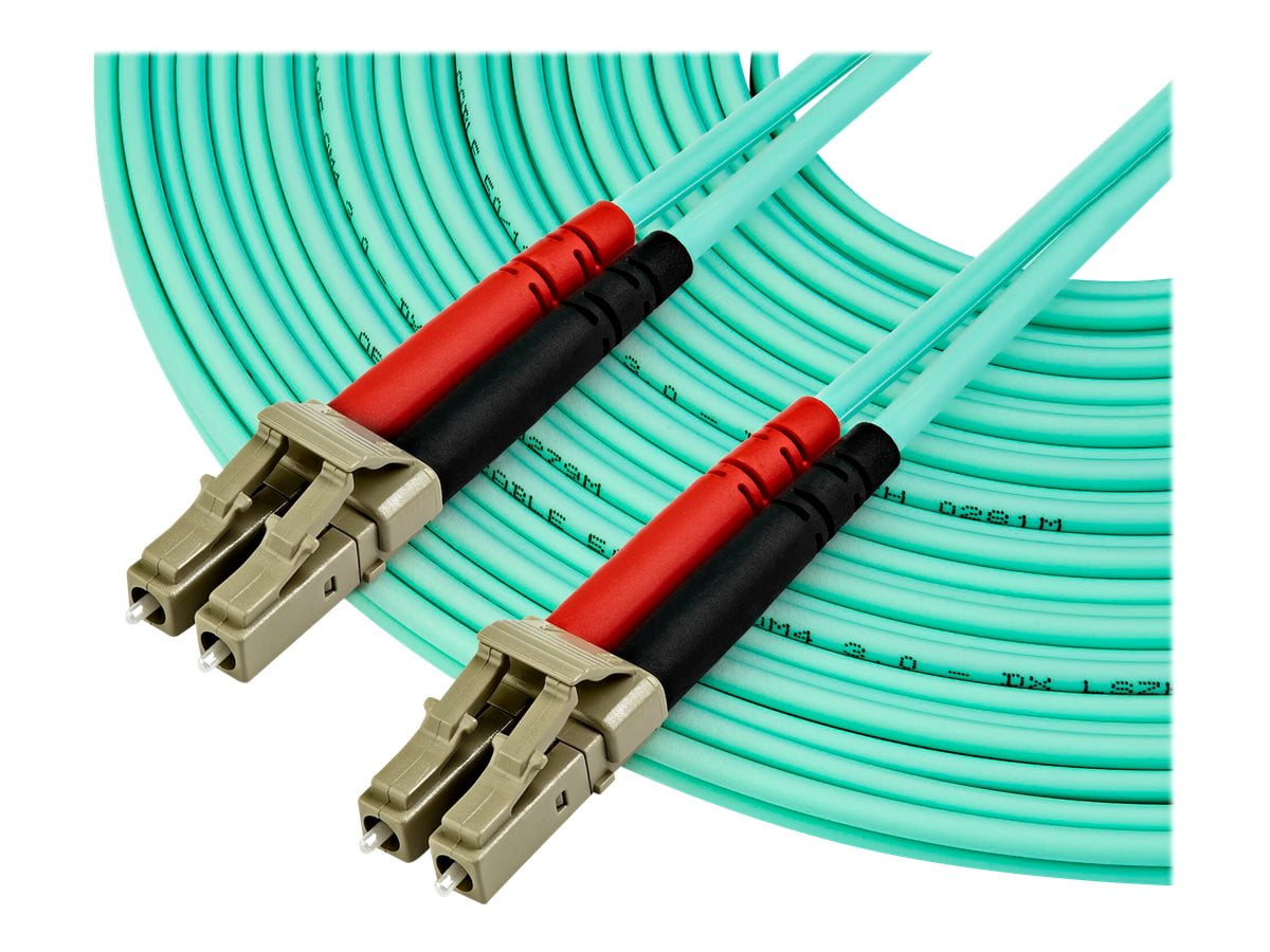 10M FIBER OM4 50/125 AQUA LC/LC 40/100GB OPTIC PATCH CORD - Walmart ...