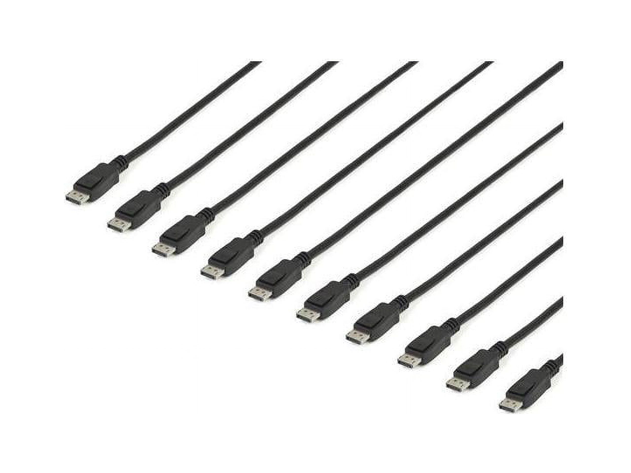 StarTech.com 15 ft / 4.6 m DisplayPort Cable with Latches Multipack 10 ...
