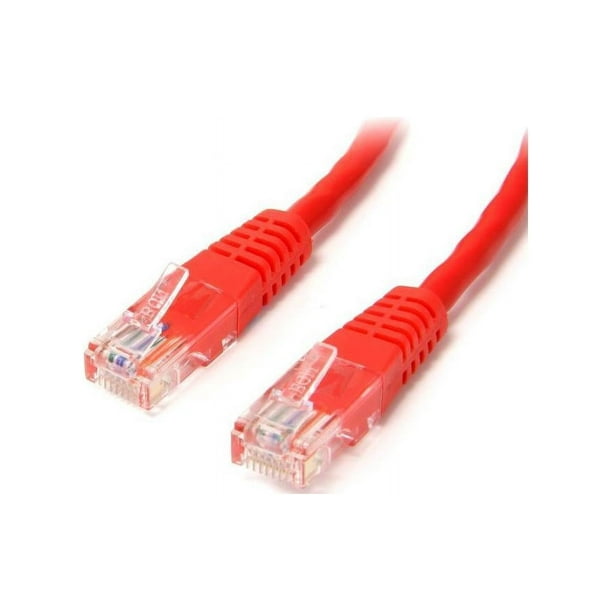 StarTech.com 15 ft Red Molded Cat5e UTP Patch Cable - Walmart Business ...