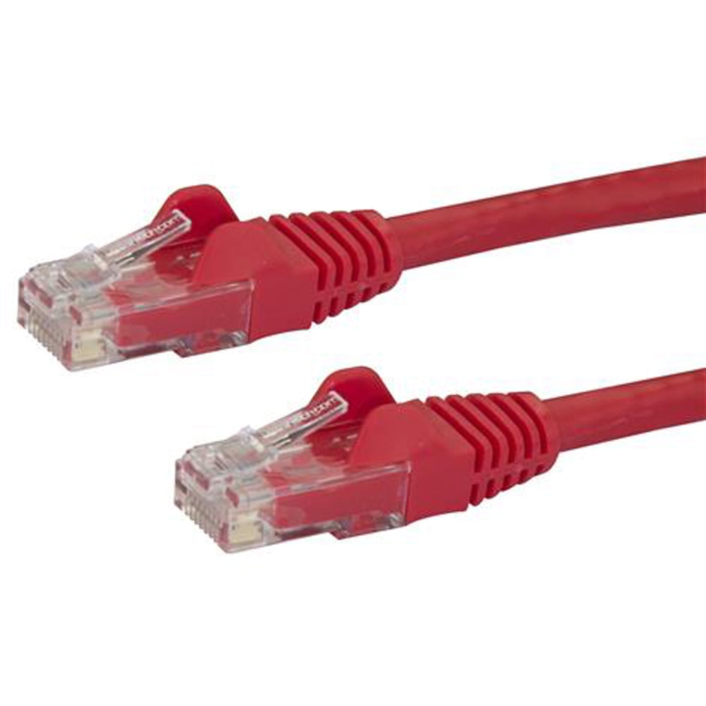 StarTech.com 15 ft Red Molded Cat6 UTP Patch Cable - ETL Verified ...