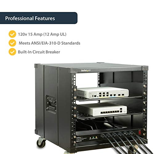 StarTech.com 16 Outlet Horizontal 1U Rack Mount PDU Power Strip for ...