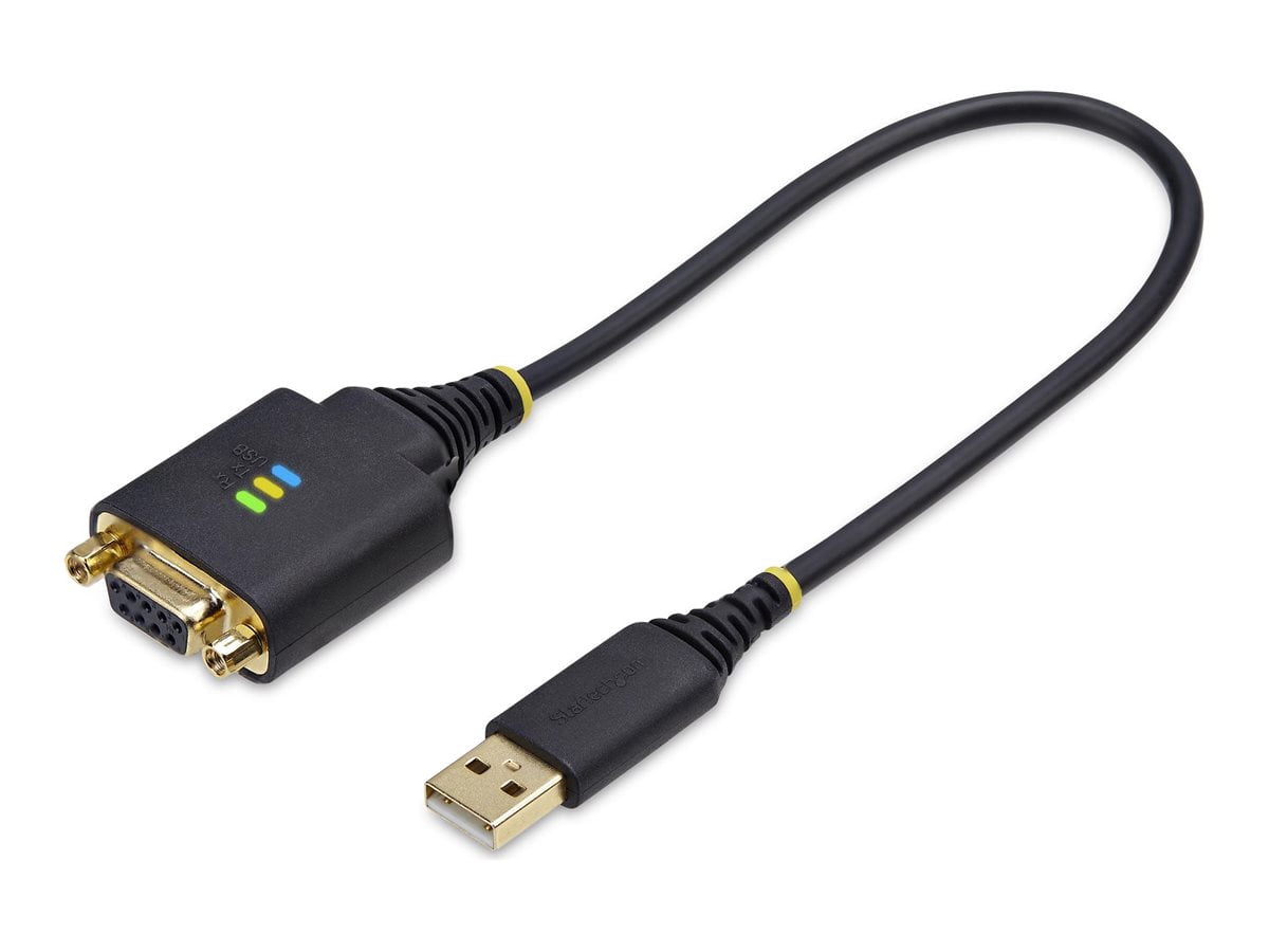 StarTech 1ft/30cm USB to Null Modem Serial Adapter Cable - Walmart.com
