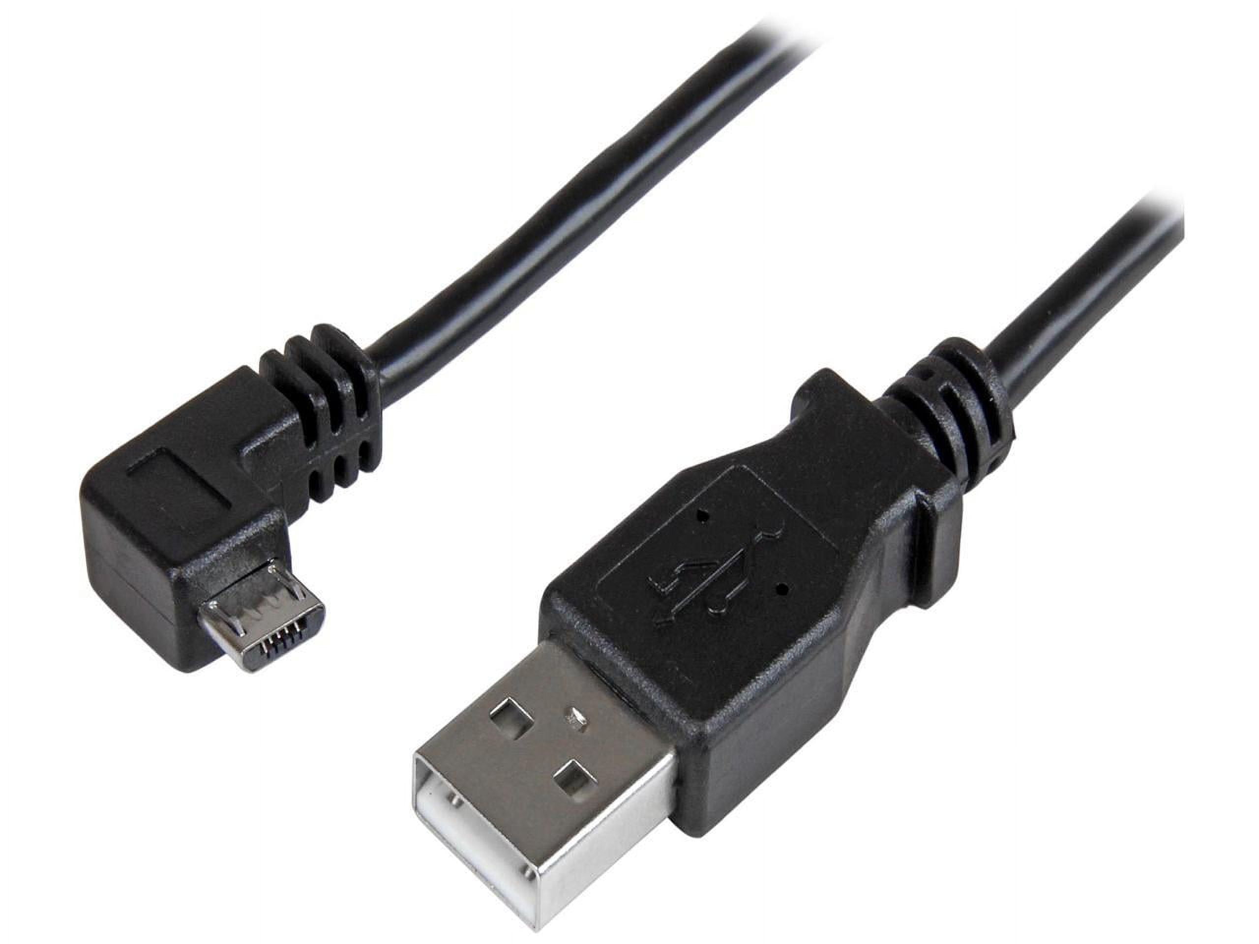 StarTech.com 1m 3 ft Right Angle Micro-USB Charge-and-Sync Cable M/M ...