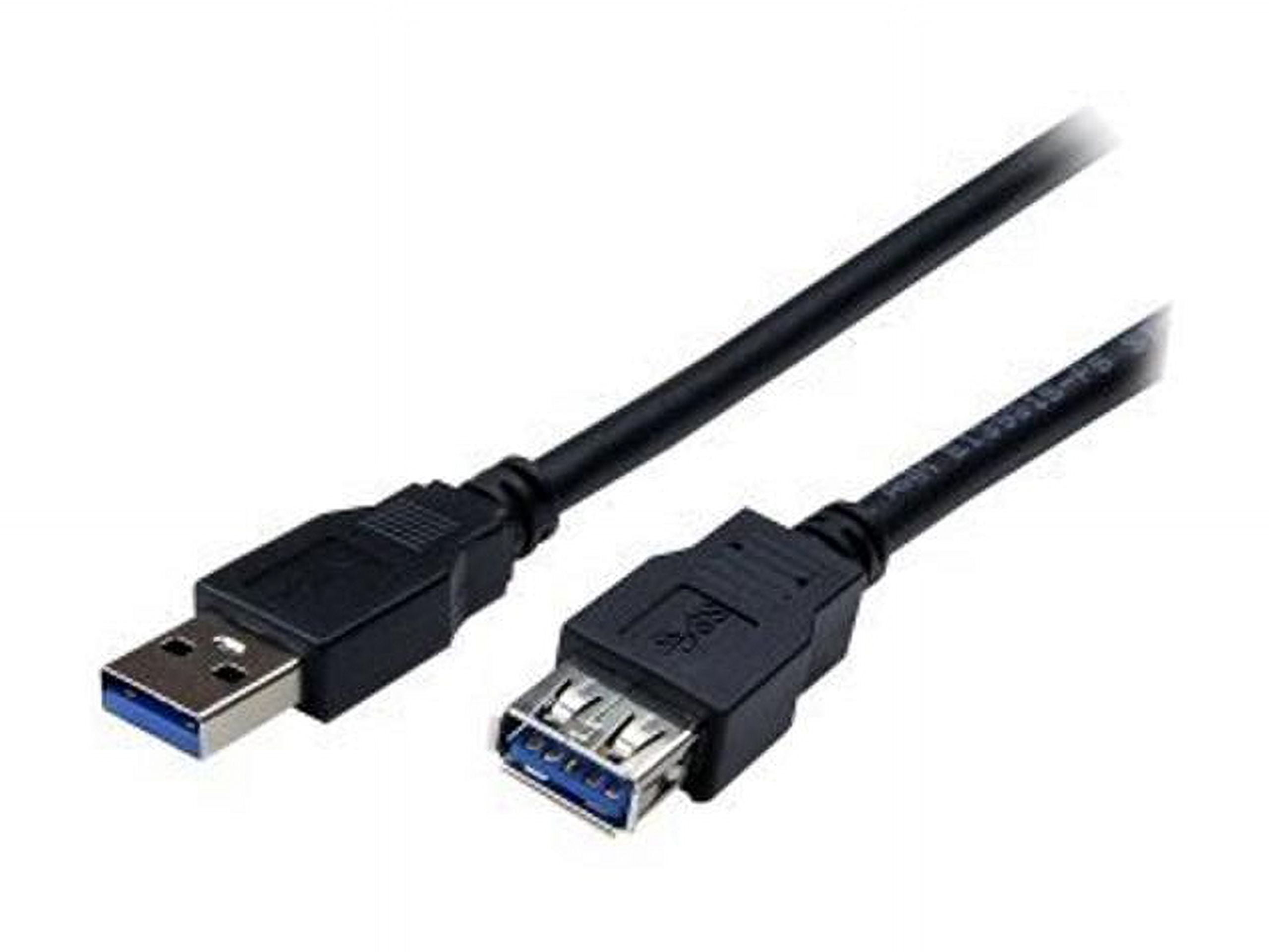 StarTech.com 1m Black SuperSpeed USB 3.0 Extension Cable A to A - M/F - Walmart.com