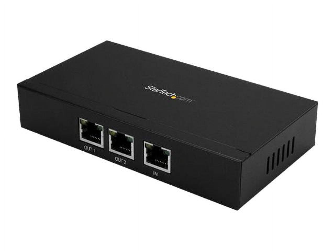StarTech.com 2 Port Gigabit PoE+ Extender 802.3at & 802.3af - 100m ...