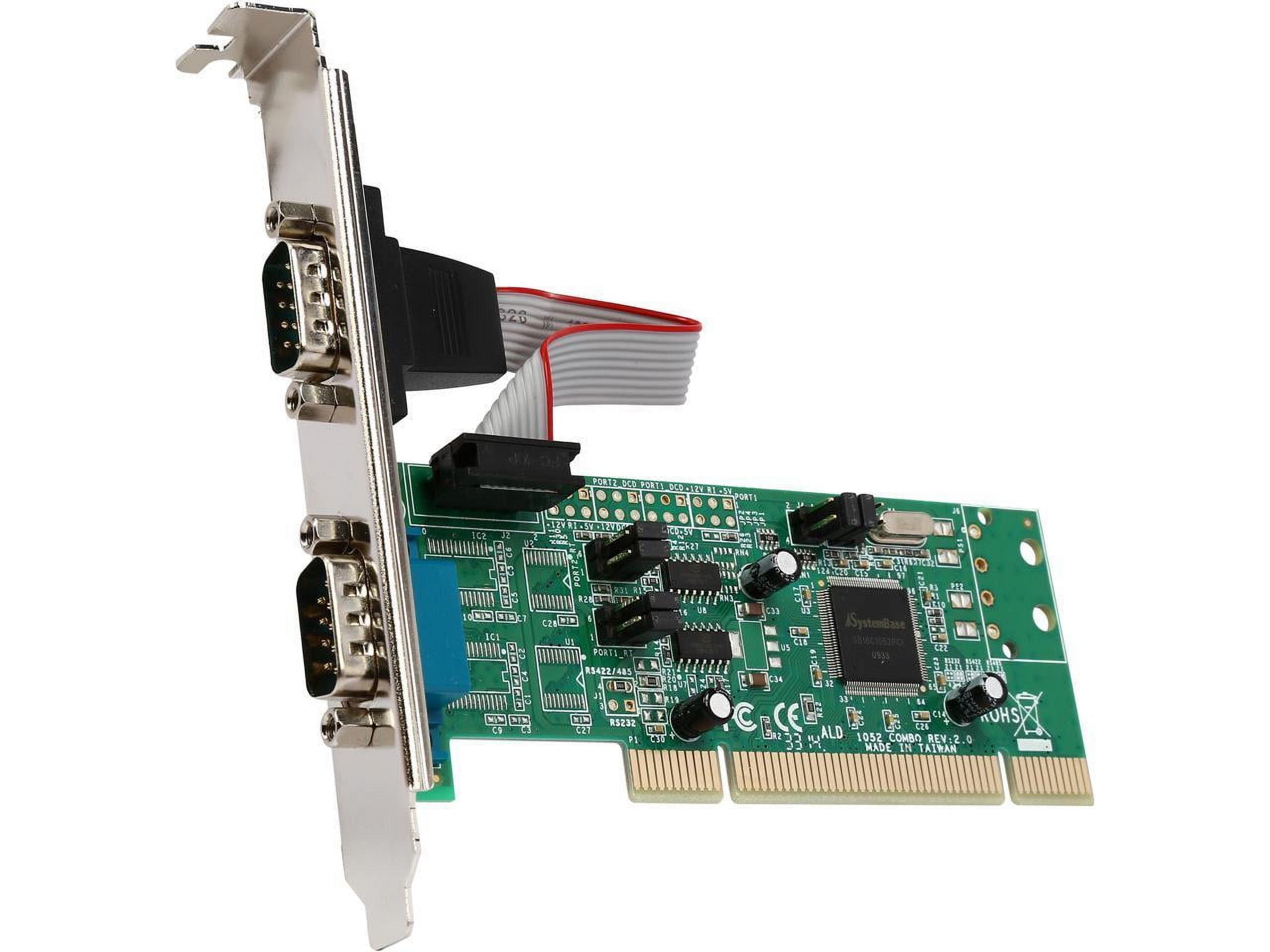 StarTech.com 2 Port PCI RS422/485 Serial Adapter Card with 161050 UART Model PCI2S4851050 ...