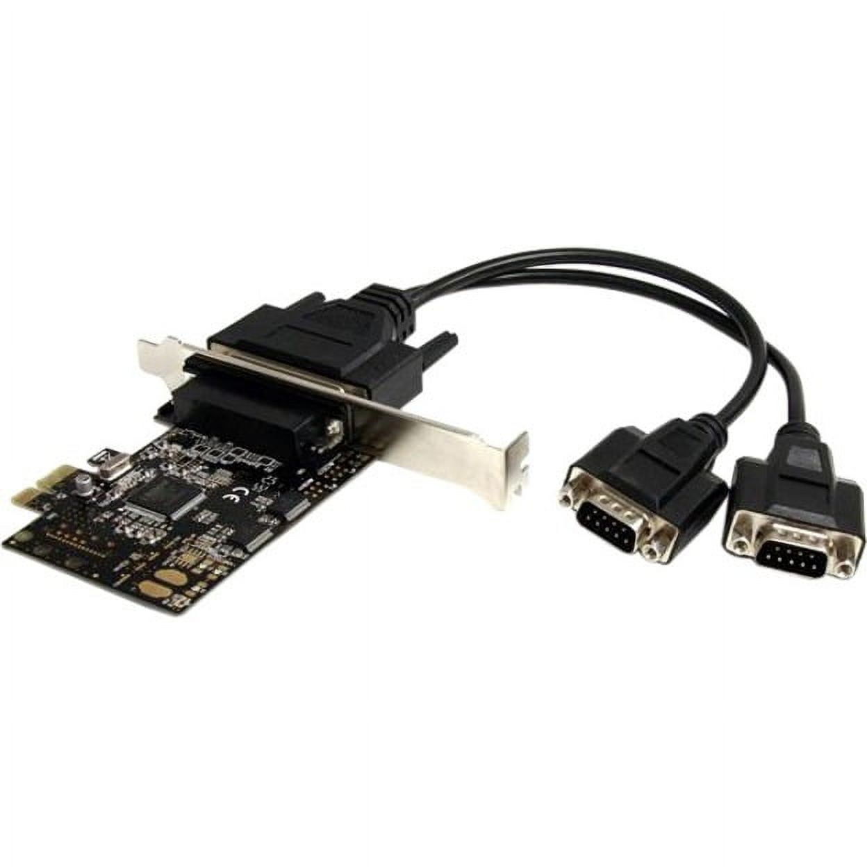 StarTech.com 2 Port RS232 PCI Express Serial Card w/ Breakout Cable ...