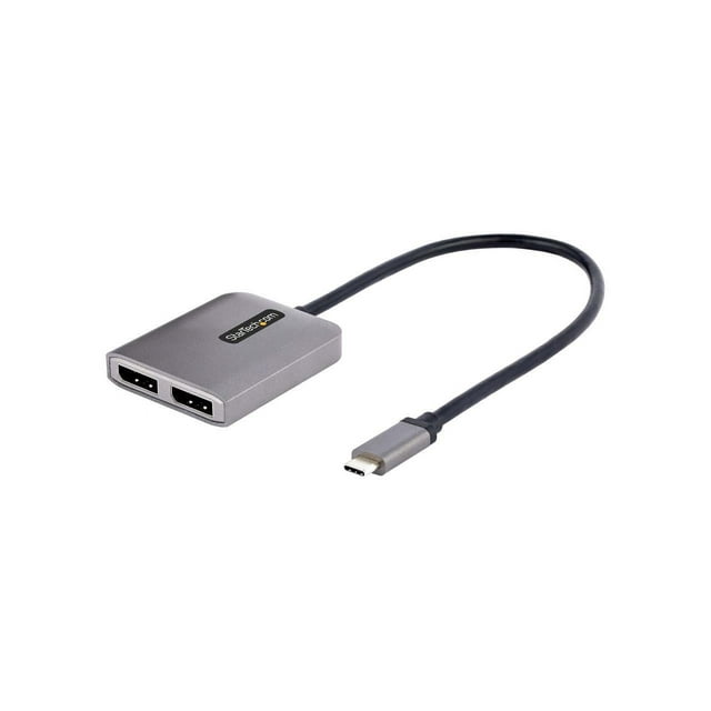 StarTech.com 2-Port USB-C MST Hub, Dual-DisplayPort up to 4K 60Hz w/ DP ...
