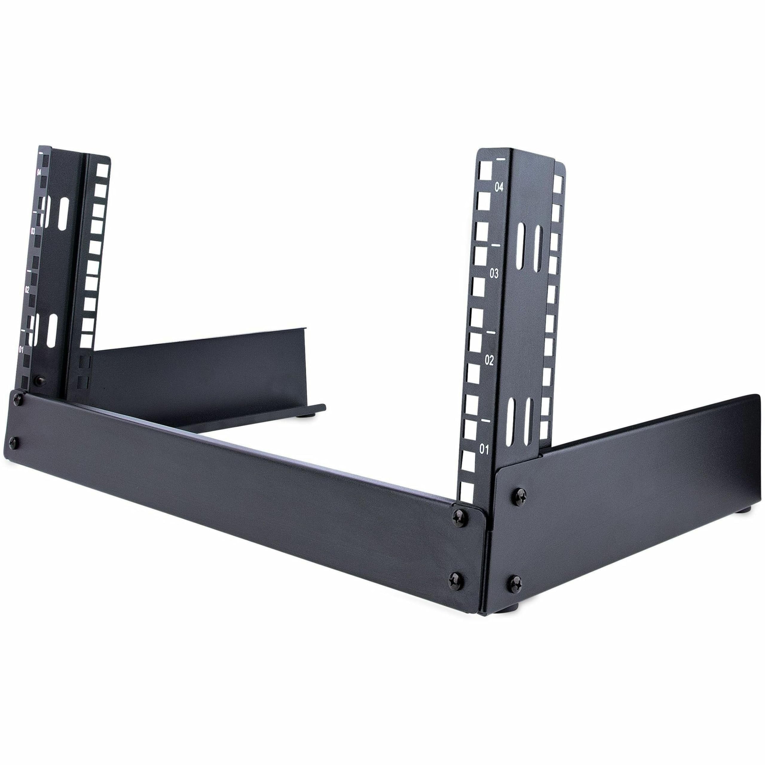 StarTech.com 2-Post 4U Desktop Server Rack, Small Open Frame 19in ...
