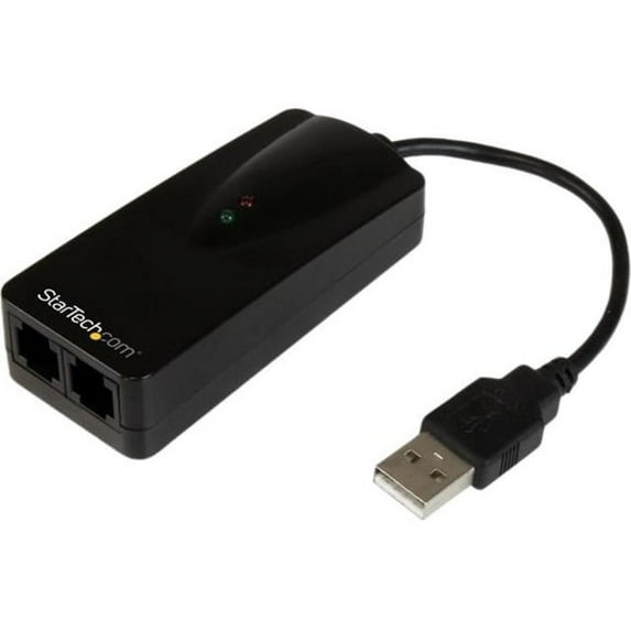 StarTech.com 2-port External USB Modem, 56K Hardware Based Dial-up ...