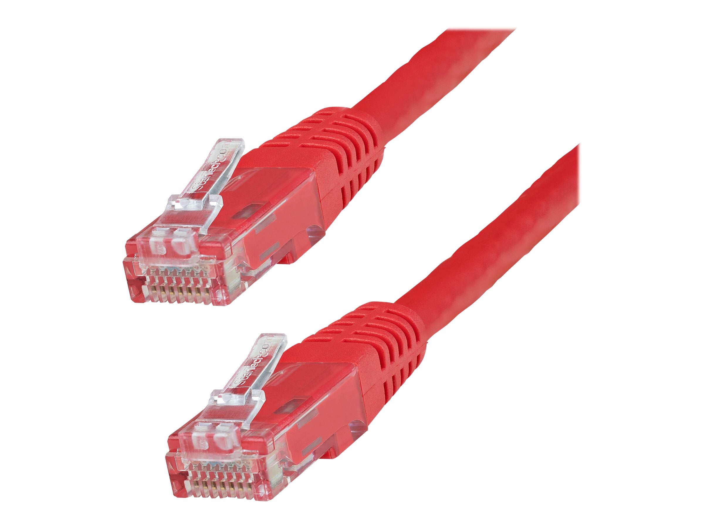 StarTech 20ft CAT6 Ethernet Cable - Red CAT 6 Gigabit Ethernet Wire ...