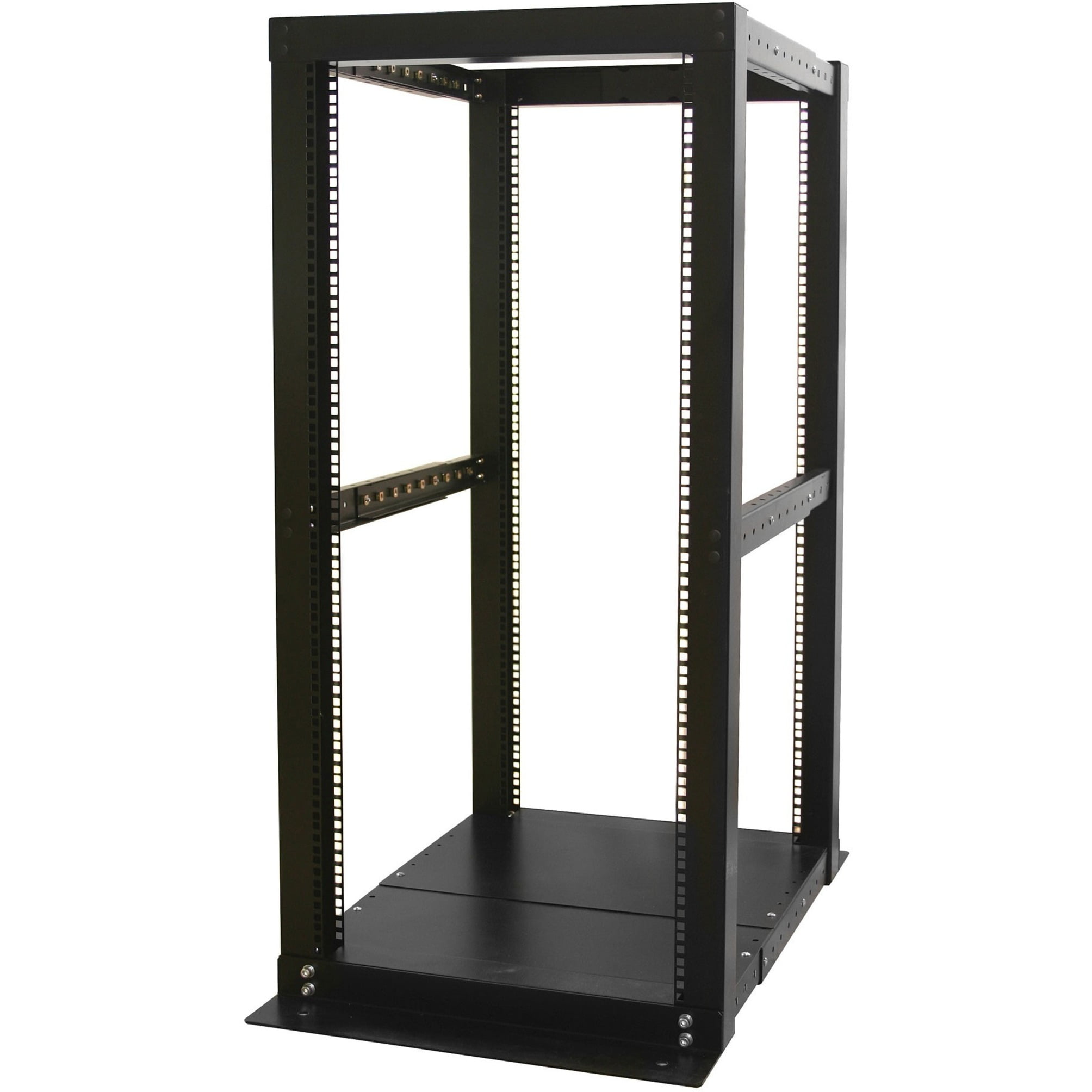 StarTech.com 25U Adjustable Depth 4 Post Open Frame Server Rack Cabinet ...