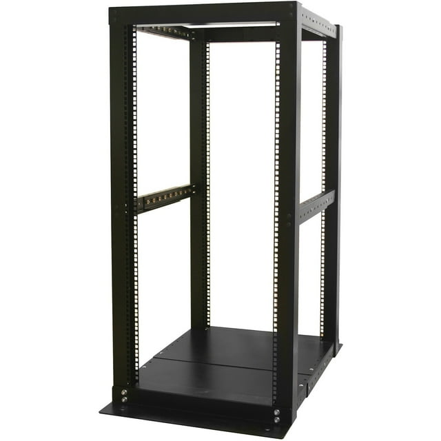 StarTech.com 25U Adjustable Depth 4 Post Open Frame Server Rack Cabinet ...