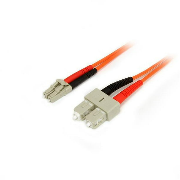 StarTech.com 2m Multimode 50/125 Duplex Fiber Patch Cable LC - SC ...