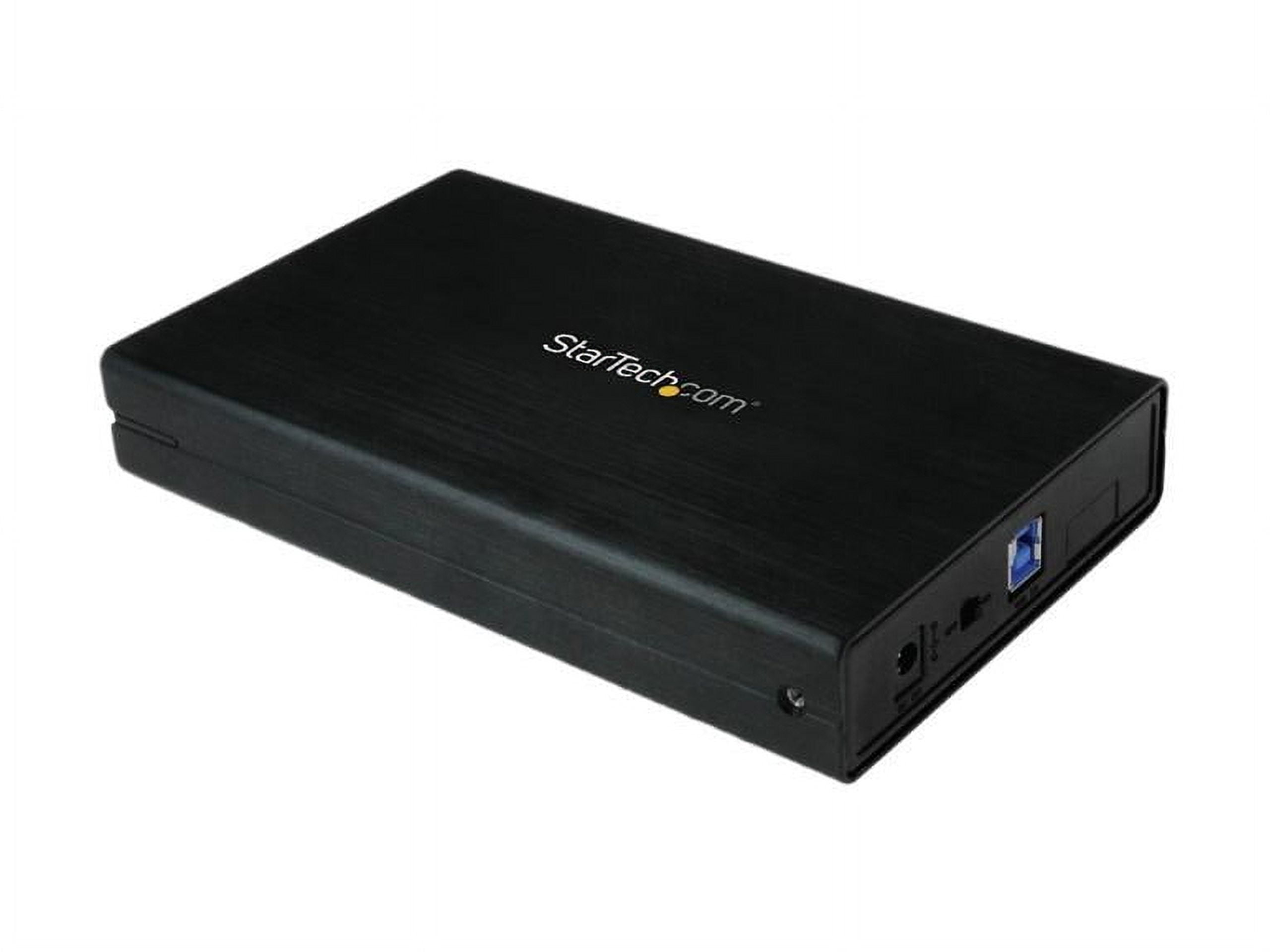 StarTech.com 3.5in Black USB 3.0 External SATA III Hard Drive Enclosure ...