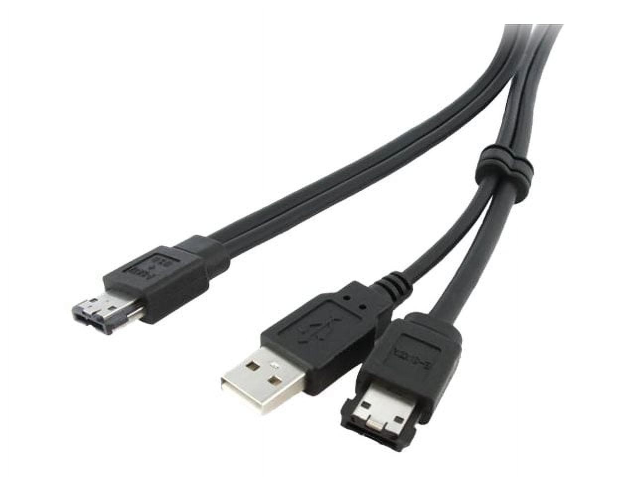 StarTech.com 3 ft eSATA and USB A to Power eSATA Cable - M/M ...
