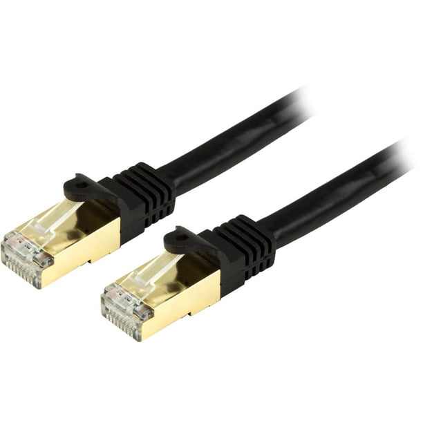 StarTech.com 30 FT BLACK CAT6A SHIELDED PATCH CABLE - Walmart Business ...