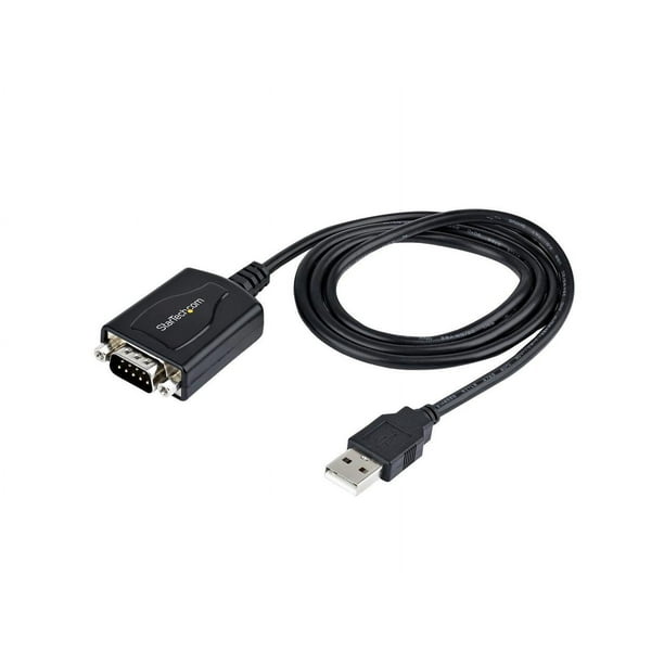 StarTech.com 3ft (1m) USB to Serial Cable with COM Port Retention - DB9 Male RS232 to USB ...