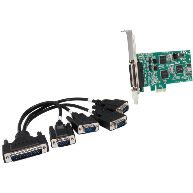 StarTech.com 4 Port PCI Express PCIe Serial Combo Card - 2 x RS232 2 x RS422 / RS485 Model ...