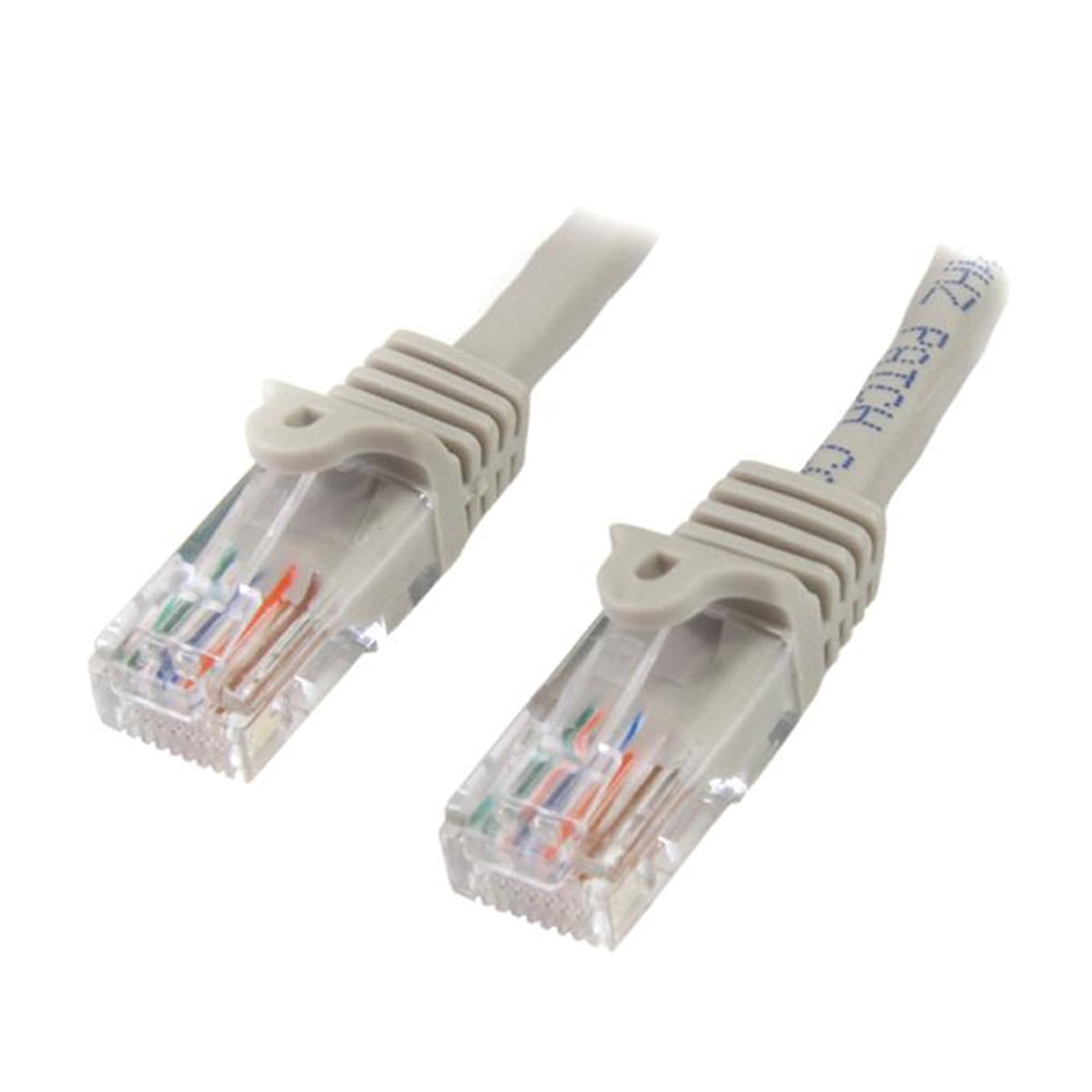 StarTech.com 45PATCH50GR 50 ft. Cat 5E Black Cat5e UTP Patch Cable ...