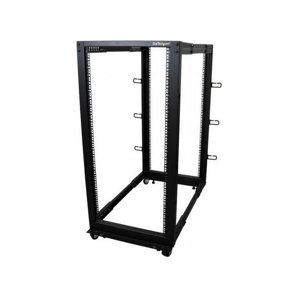 StarTech.com 4POSTRACK25U 25U Adjustable Depth Open Frame 4 Post Server ...