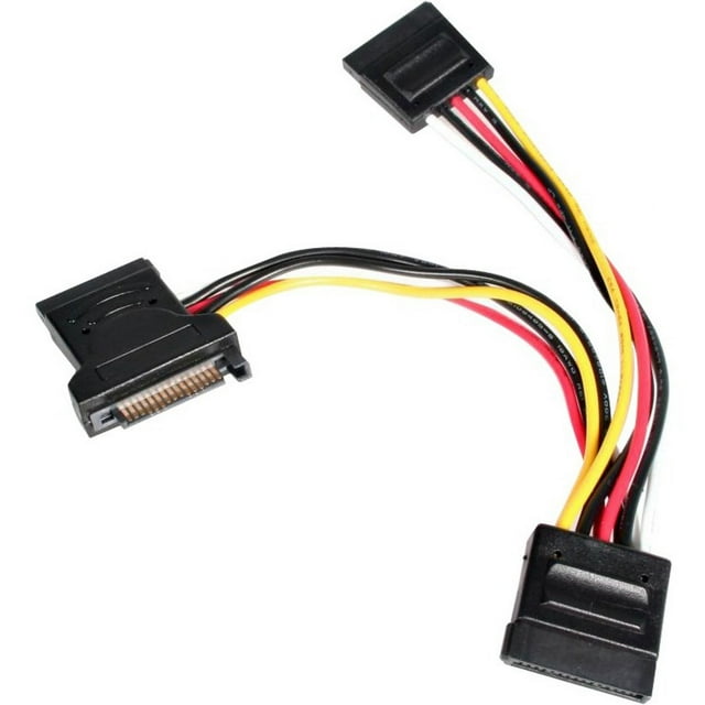 StarTech.com 4in SATA Power Y Splitter Adapter Cable - Walmart.com
