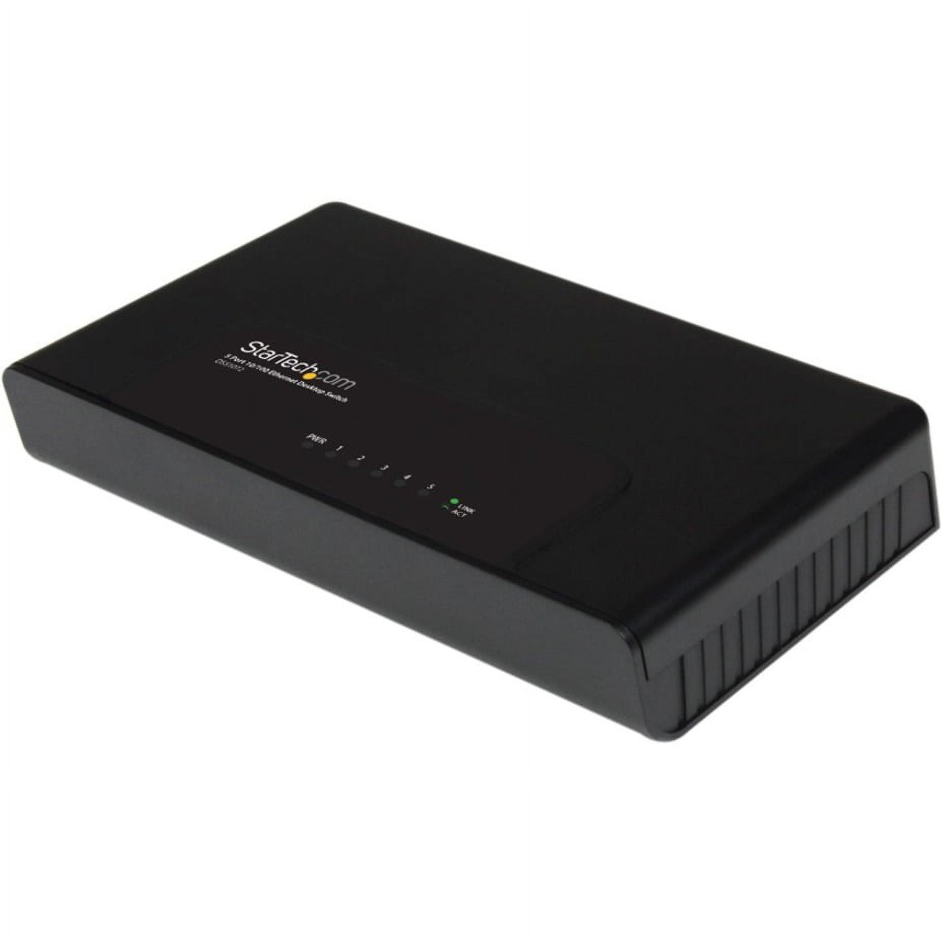 StarTech.com 5 Port Fast Ethernet Switch, 10/100 Desktop Wall Mount ...