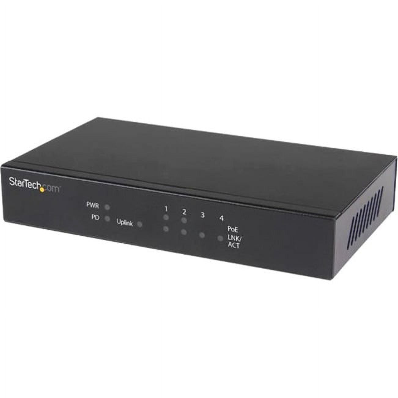 StarTech.com 5 Port Gigabit Ethernet Switch, PoE-Powered with 2x PSE ...