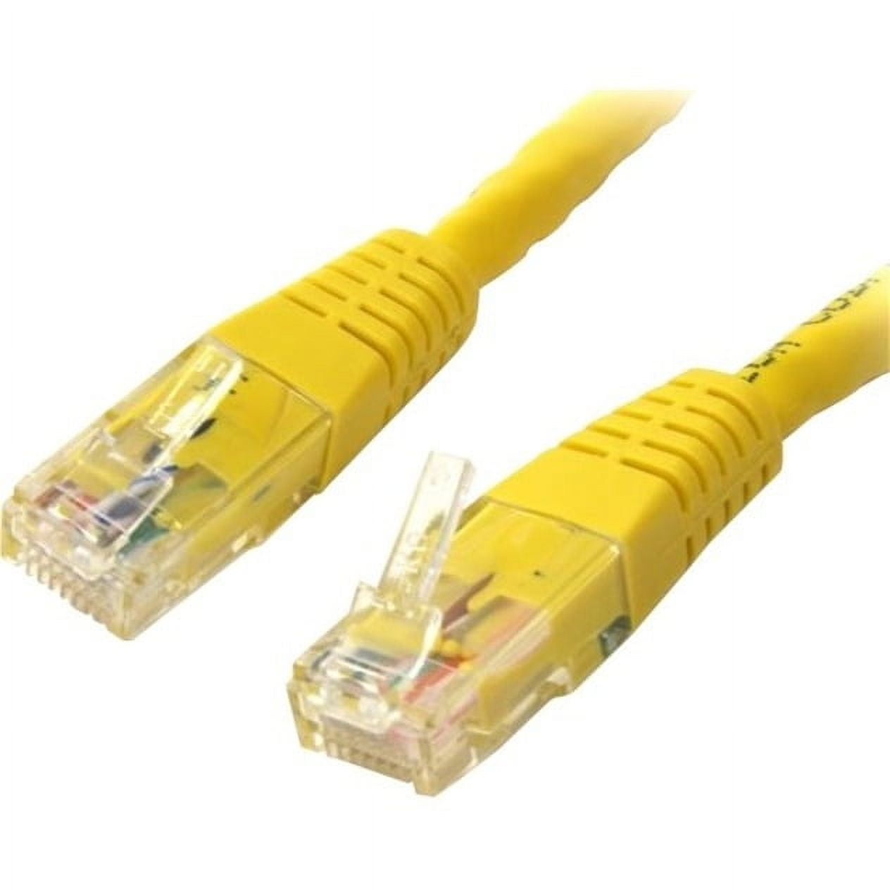 StarTech.com 50 ft Yellow Molded Cat6 Crossover UTP Patch Cable ...