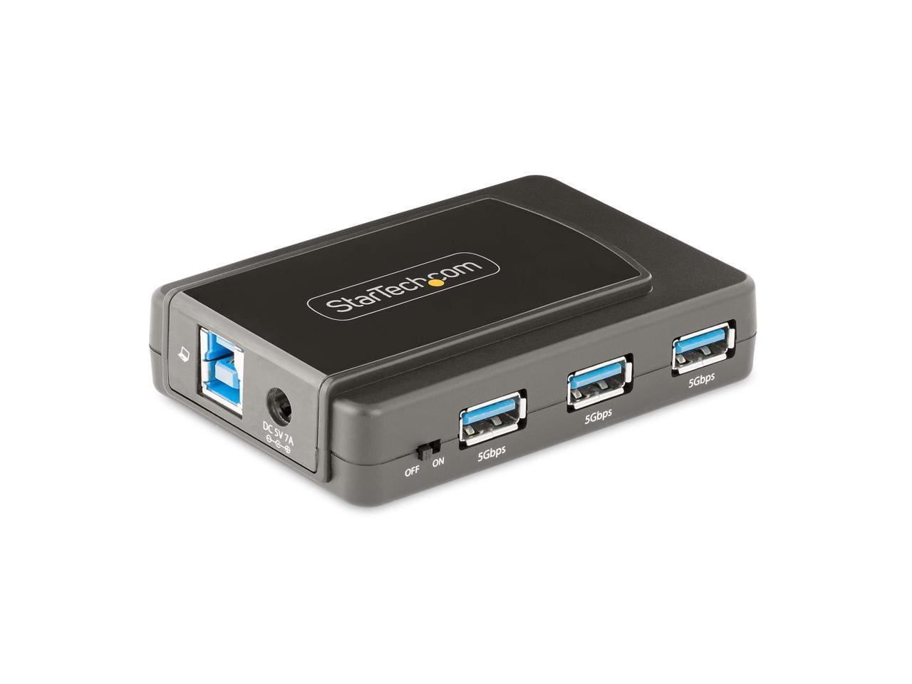 StarTech.com 5G7AS-USB-A-HUB 7-Port USB Hub with On/Off Switch - USB 3. ...