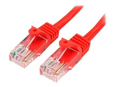 StarTech Cat5e Snagless UTP Patch Cable - 6 ft - Red - Walmart Business ...