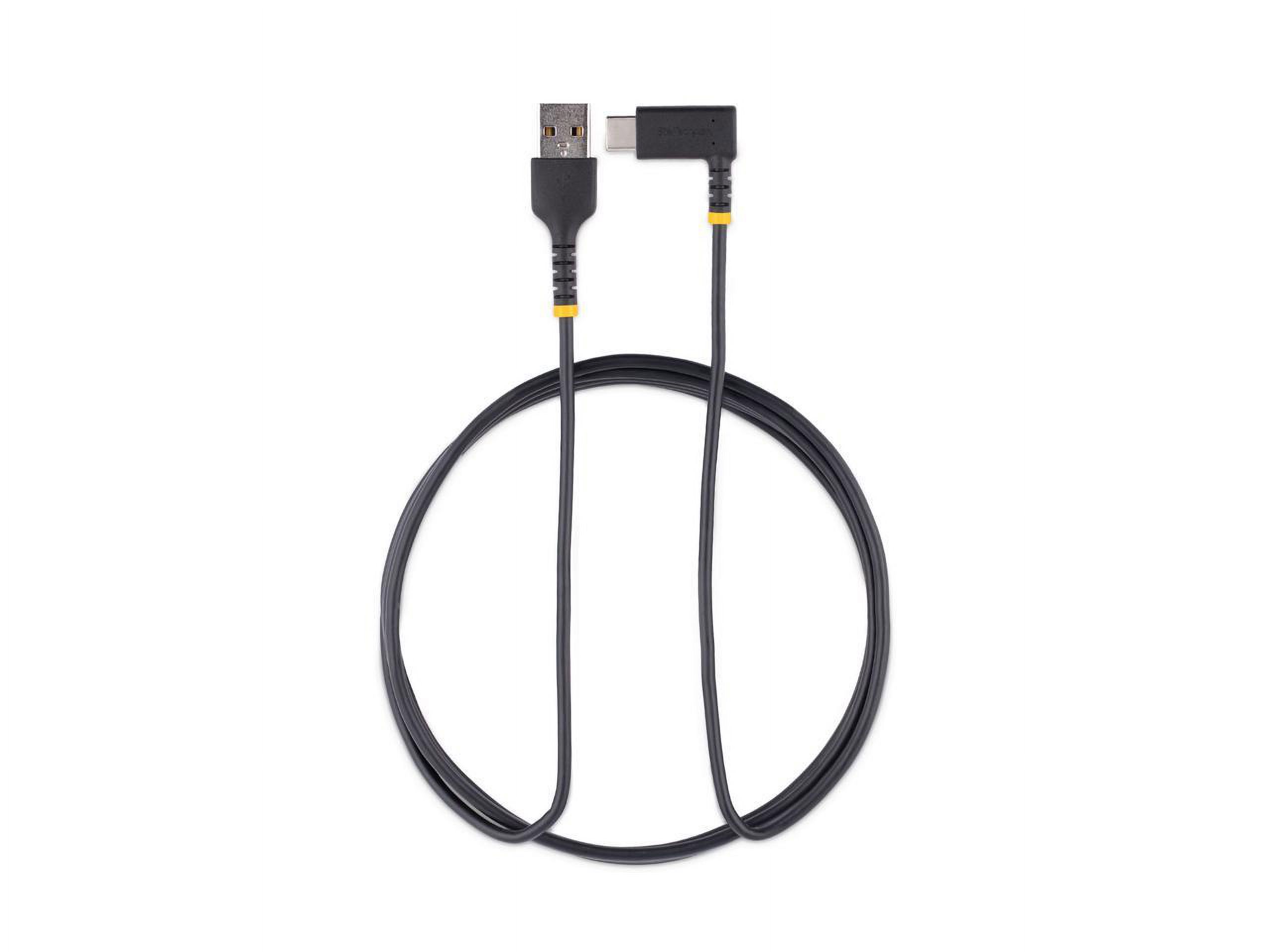 StarTech.com 6ft (2m) USB A to C Charging Cable Right Angle R2ACR-2M ...
