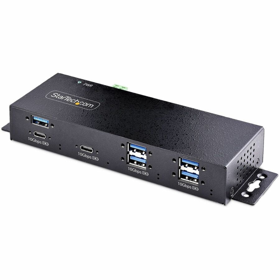 StarTech.com 7-Port Industrial USB 10Gbps Hub with Power Adapter ...