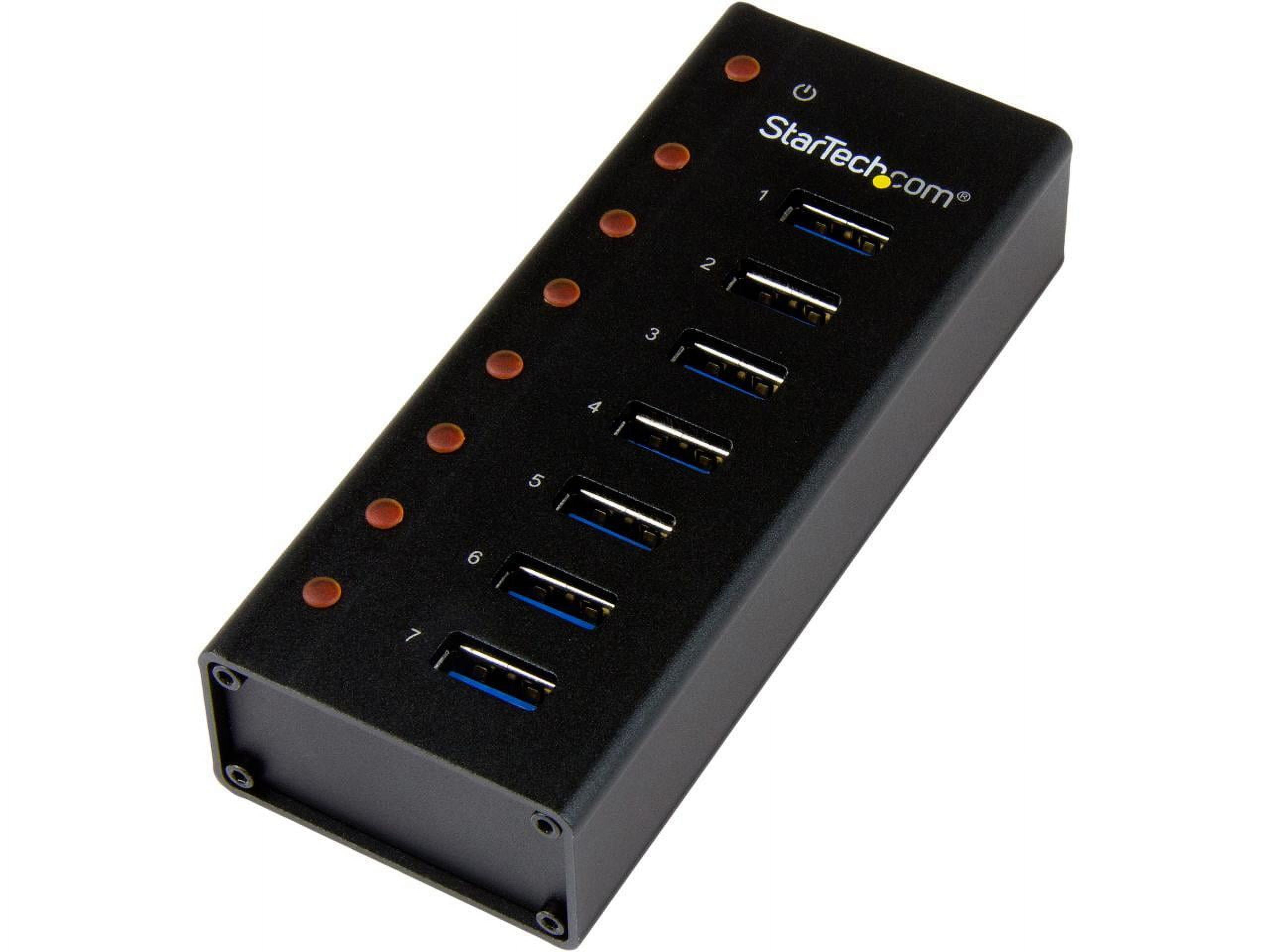 StarTech.com 7 Port USB 3.0 Hub (5 Gbps) - Metal Enclosure - Desktop or ...