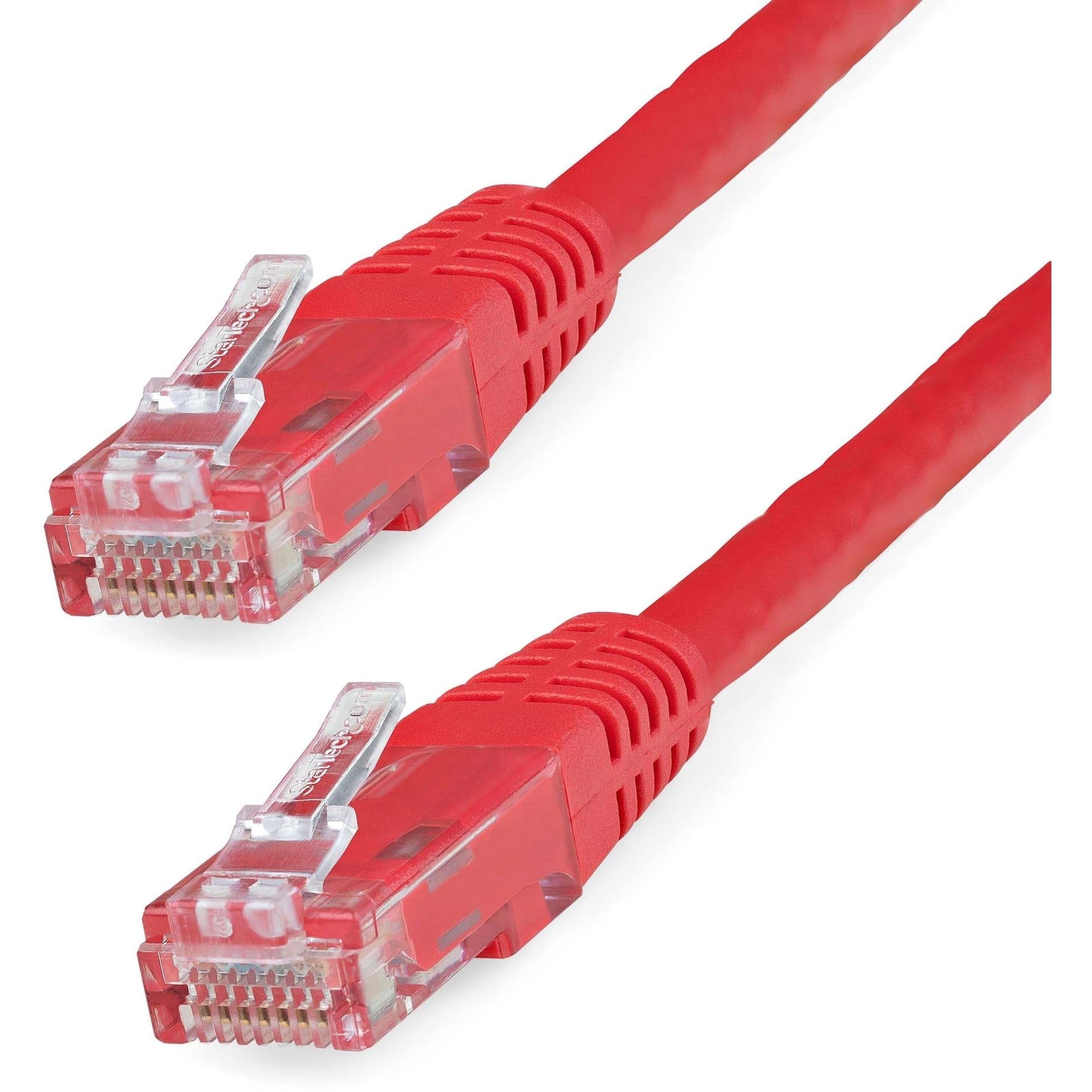 StarTech.com 75ft CAT6 Ethernet Cable - Red CAT 6 Gigabit Ethernet Wire ...