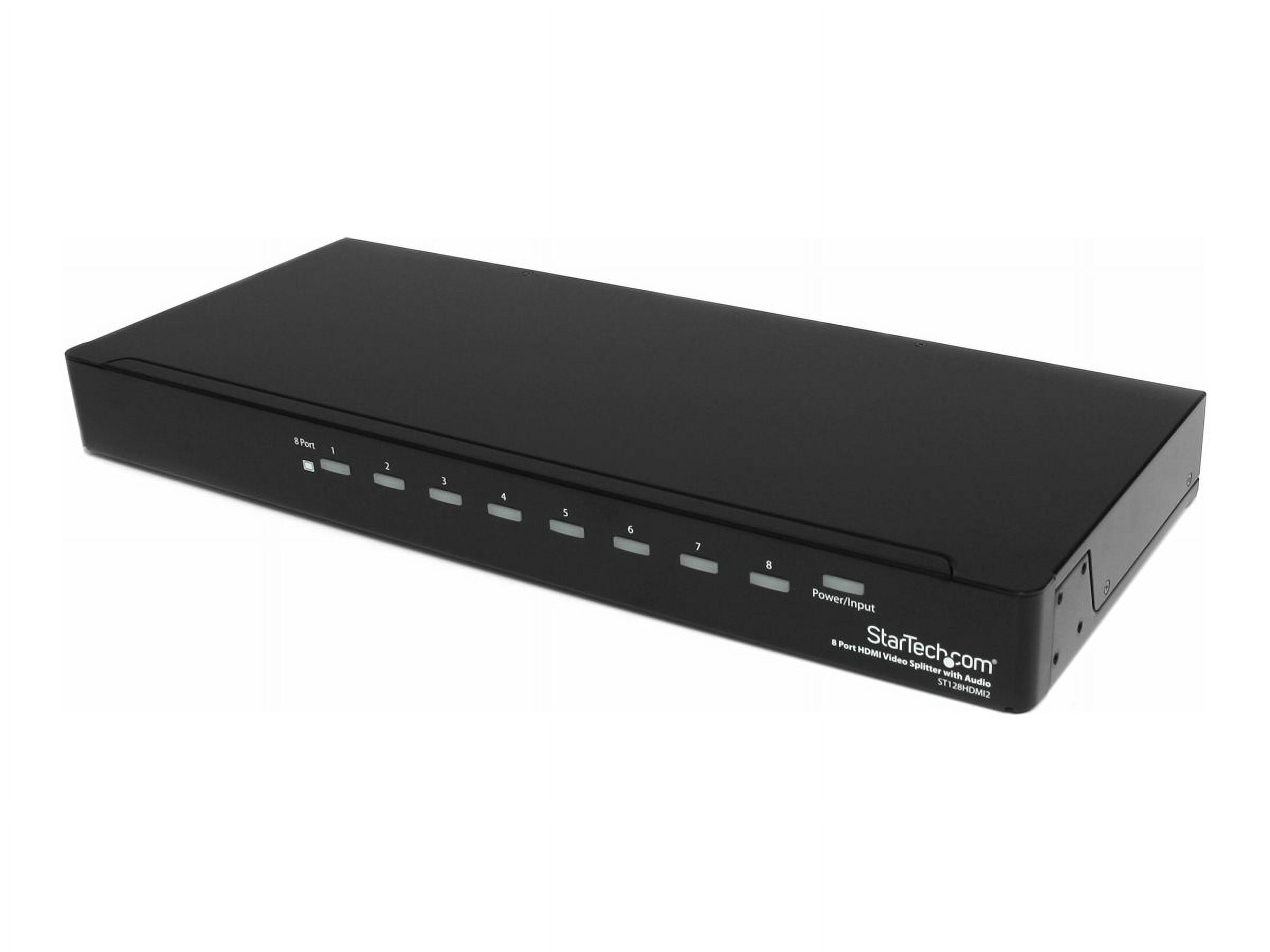 StarTech.com 8 Port HDMI Splitter - Mounting Brackets - HDMI Multi Port ...
