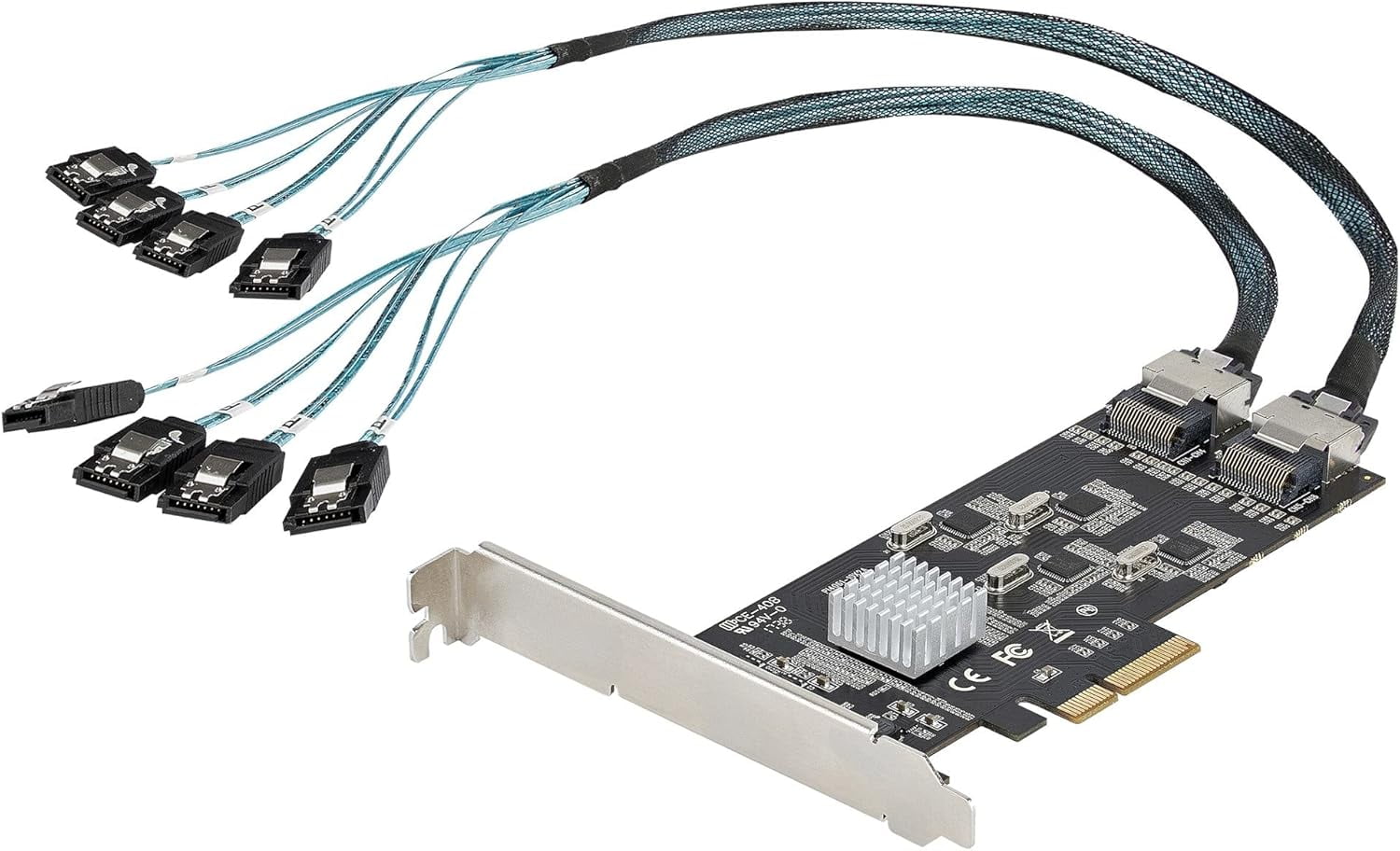 StarTech.com 8 Port SATA PCIe Card - PCI Express 6Gbps SATA Expansion ...