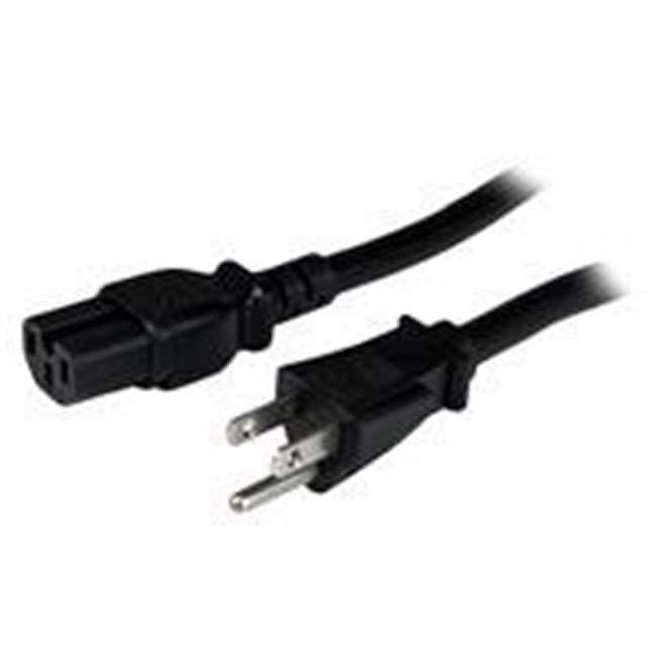 StarTech.com 8 ft. Heavy Duty 14 AWG Computer Power Cord 15 Port to C15 ...
