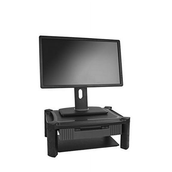 StarTech.com Adjustable Monitor Riser - Drawer - Monitors up to 32 ...