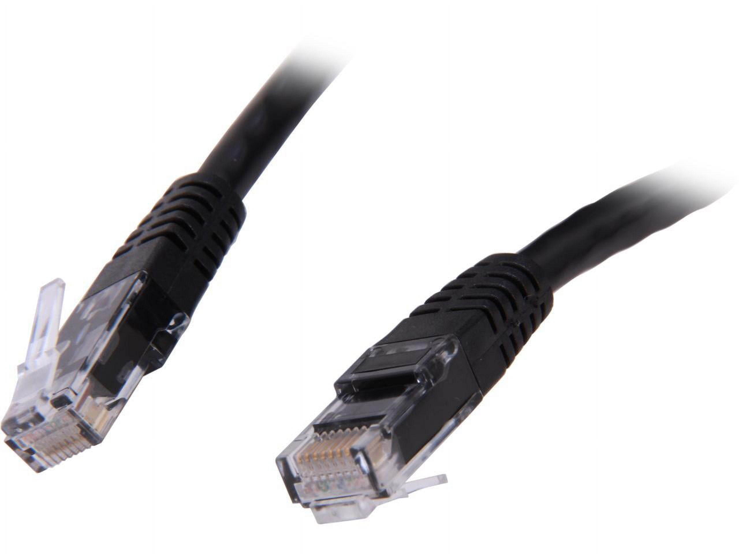 StarTech.com C6PATCH10BK Cat6 Ethernet Cable - 10 ft - Black - Patch ...