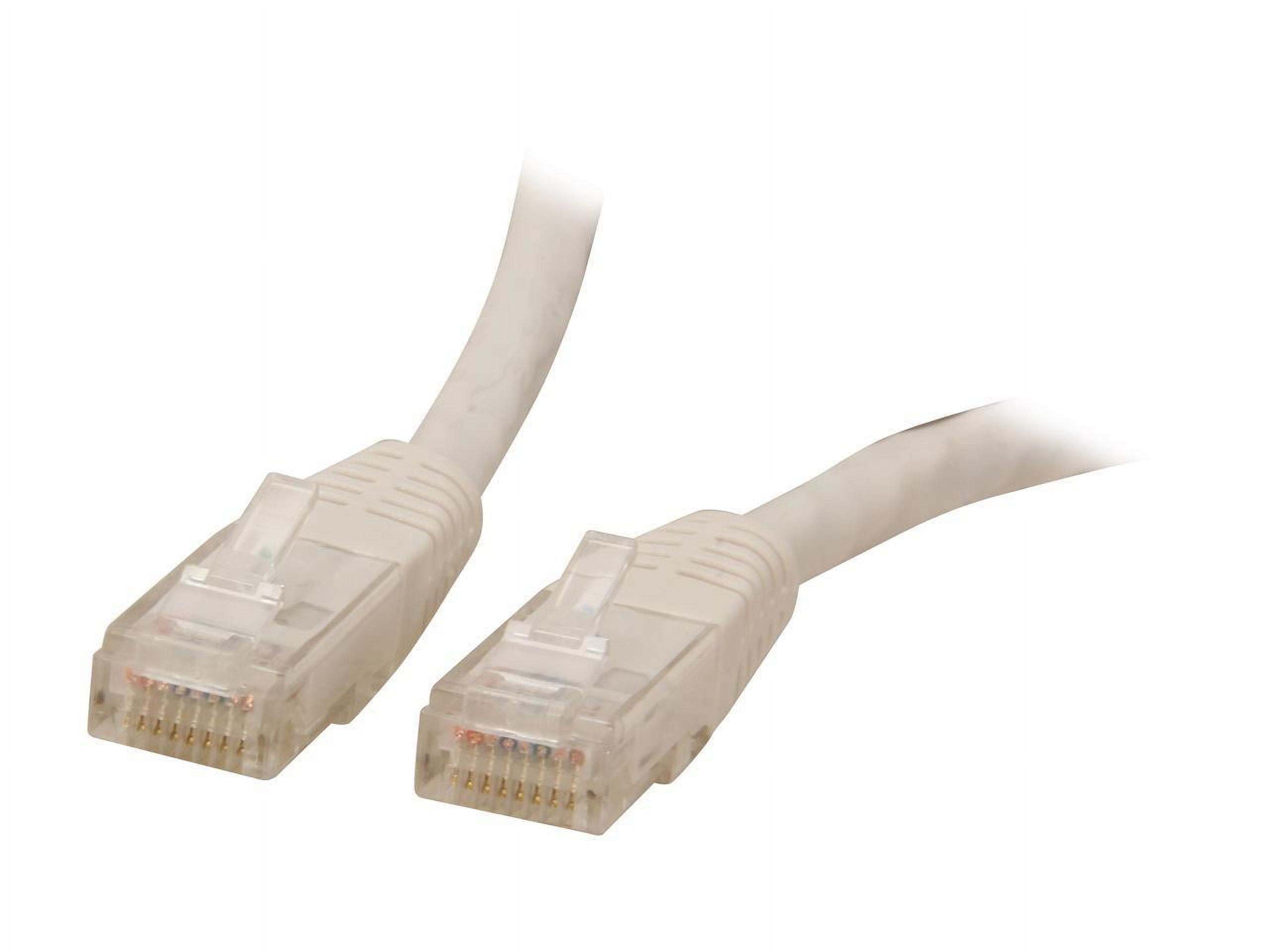 StarTech.com C6PATCH10WH 10 ft. Cat 6 White Molded UTP Patch Cable ...