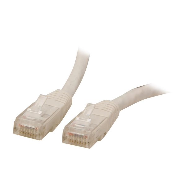 StarTech.com C6PATCH10WH 10 ft. Cat 6 White Molded UTP Patch Cable ...