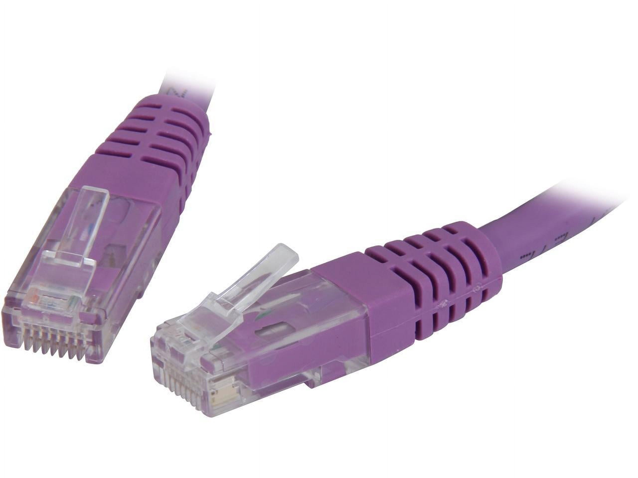 StarTech 15ft CAT6 Ethernet Cable - Purple CAT 6 Gigabit Ethernet Wire ...