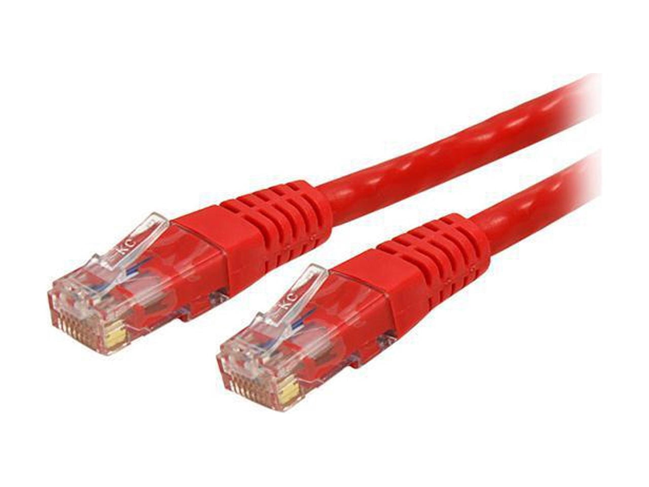 StarTech 5ft CAT6 Ethernet Cable - Red CAT 6 Gigabit Ethernet Wire ...