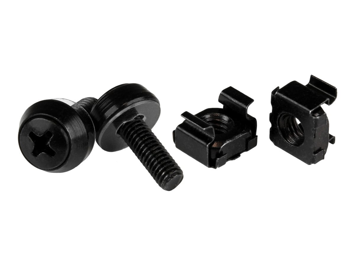 StarTech.com CABSCREW1032 10-32 Server Rack Screws and Nuts - 50 Pack ...