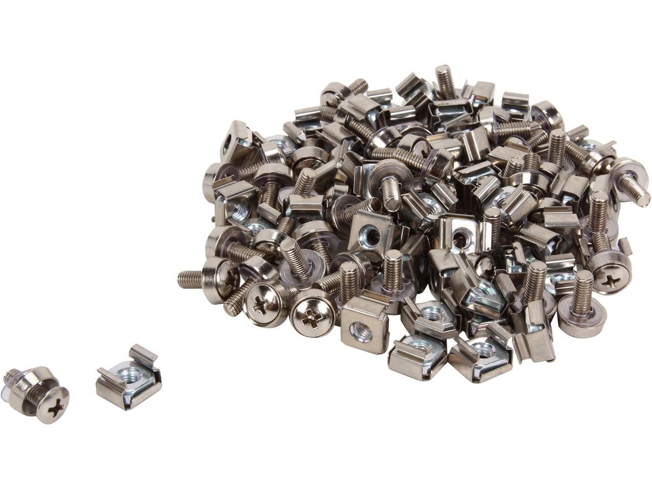 StarTech.com M5 Mounting Screws and Cage Nuts, 50-Pack, for Server Rack ...