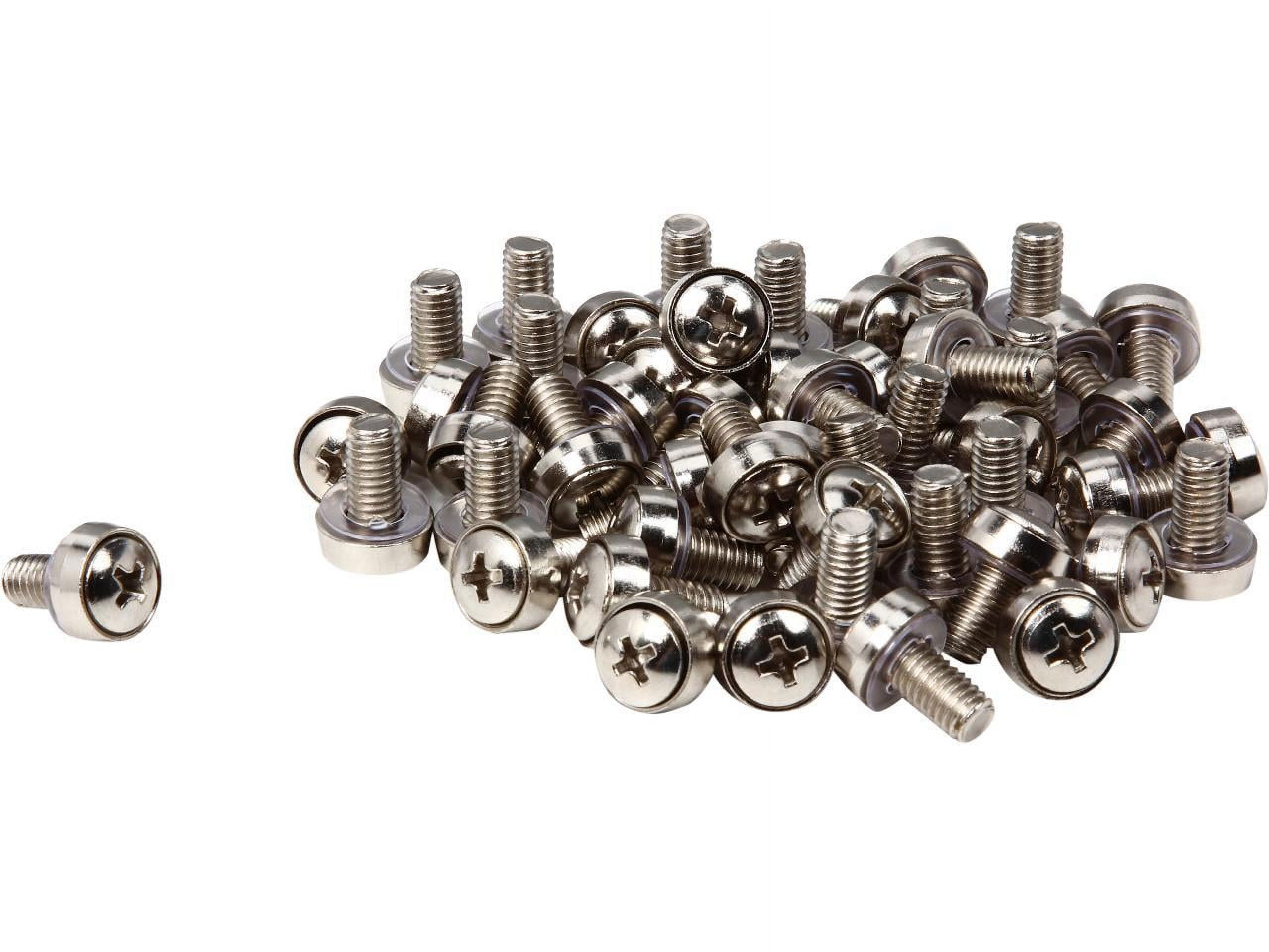 StarTech.com CABSCREWSM6 50 Pkg M6 Mounting Screws for Server Rack ...